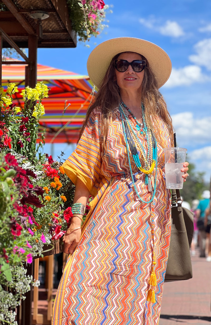 Nizhoni Cotton Maxi Kaftan Dress – PAX PHILOMENA