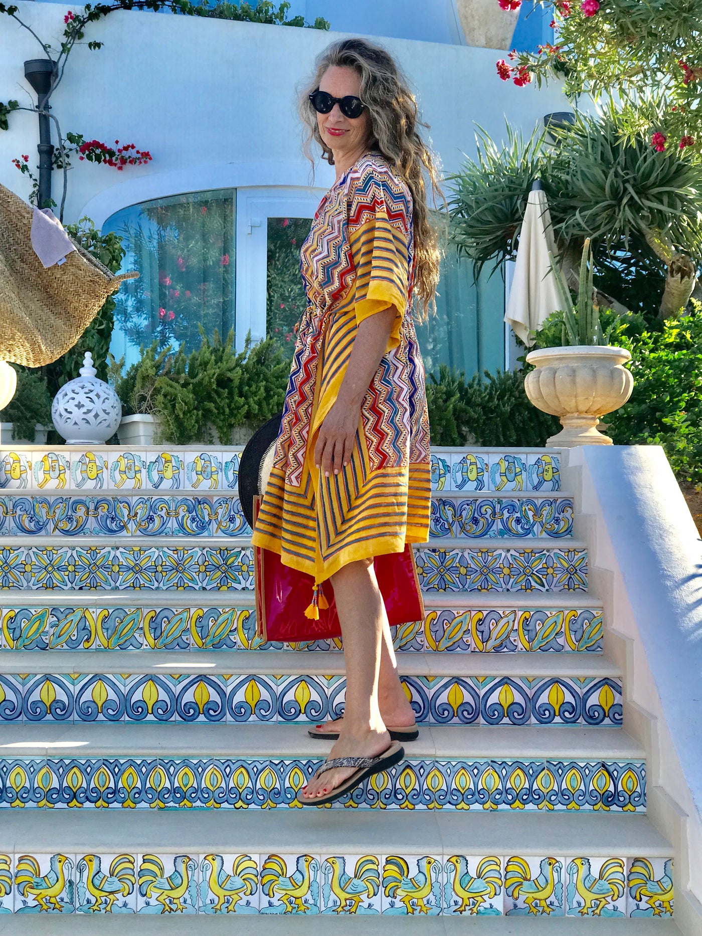 Nizhoni Midi Cotton Kaftan Dress