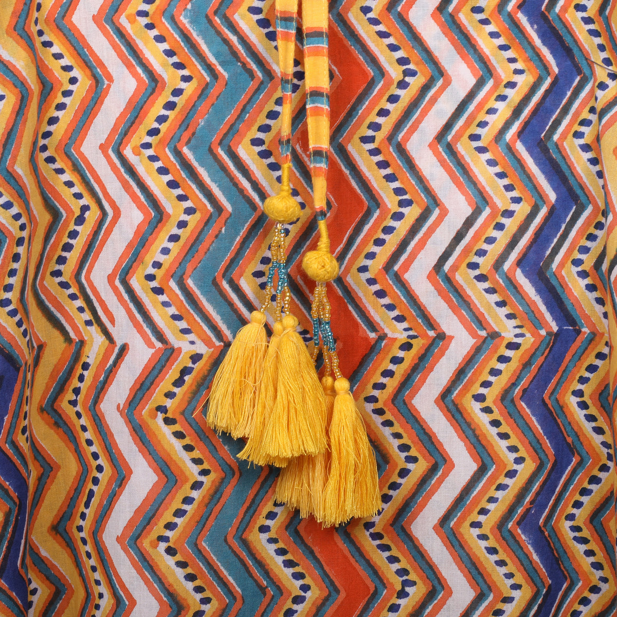 Nizhoni Cotton Maxi Kaftan Dress