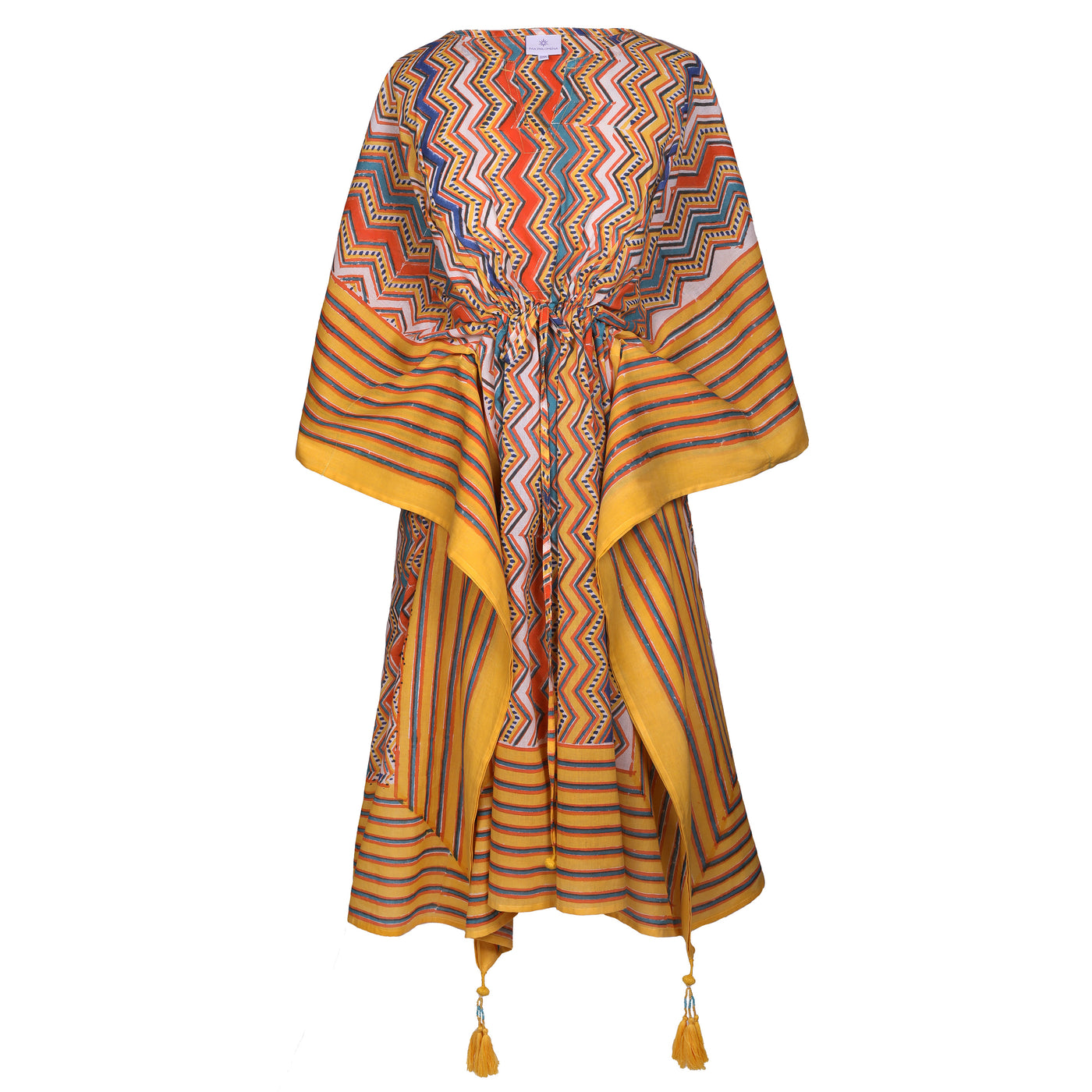 Nizhoni Midi Cotton Kaftan Dress