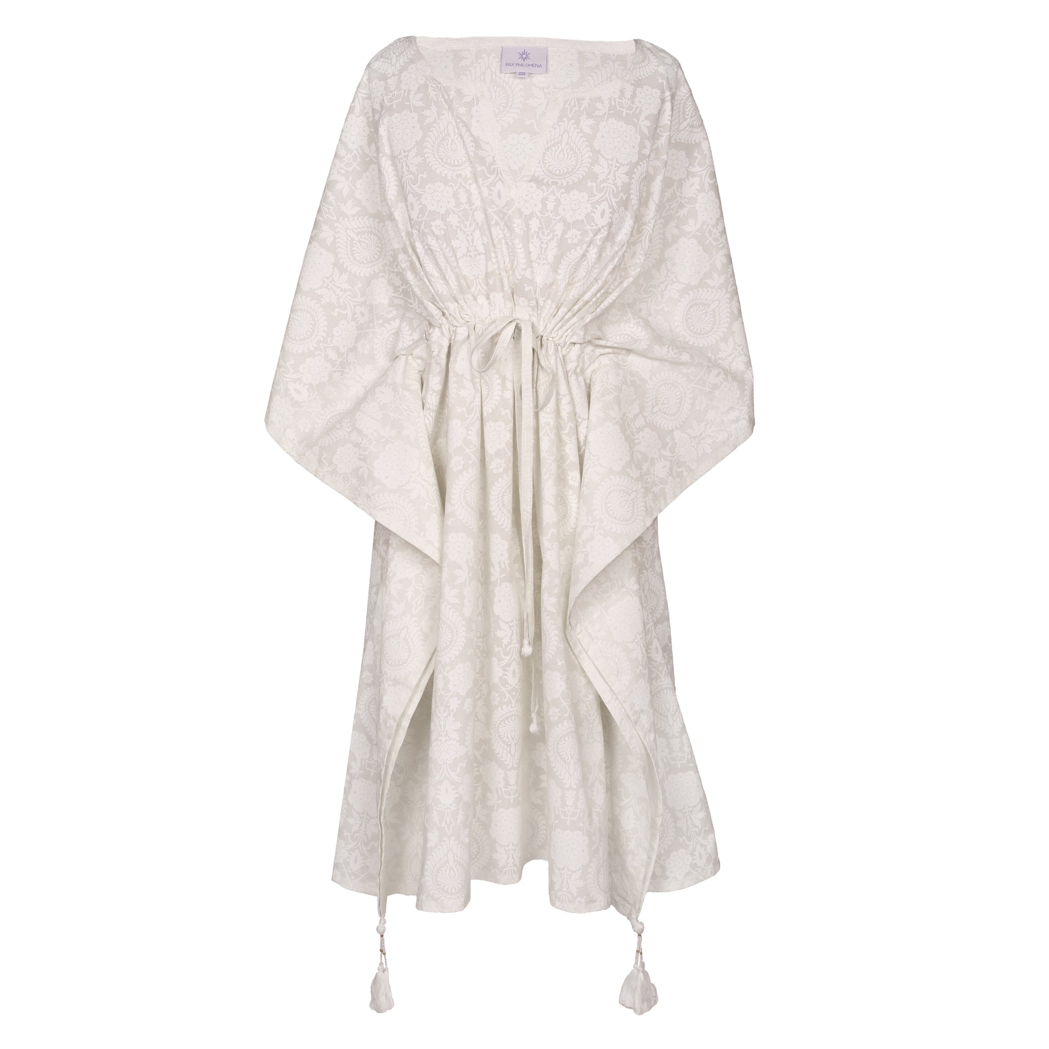 Snow White Midi Kaftan Dress